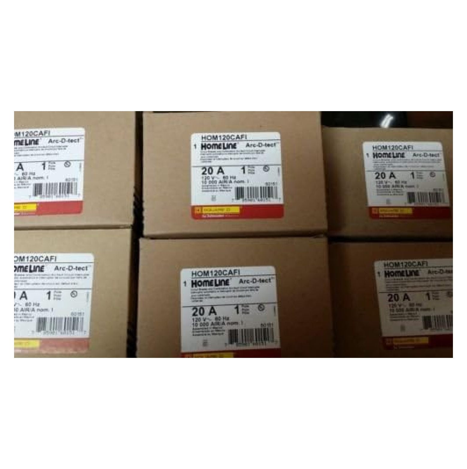 Homeline HOM120CAFI 20 Amp Arc Fault Circuit Breaker - 120V, 1-Pole ...