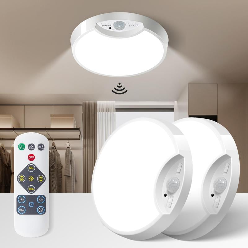 Homelist Battery Powered Ceiling Light, Motion Sensor LED Light ...