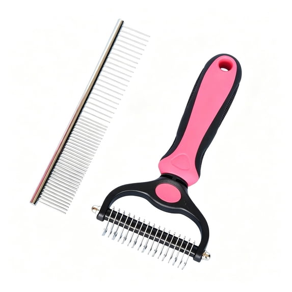 Homellea Double-sided Pro Pet Deshedding Brush, Dog Groomings Brushes ...