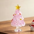 Homellea Mini Handmade Glass Christmas Tree Ornament Small Desktop ...