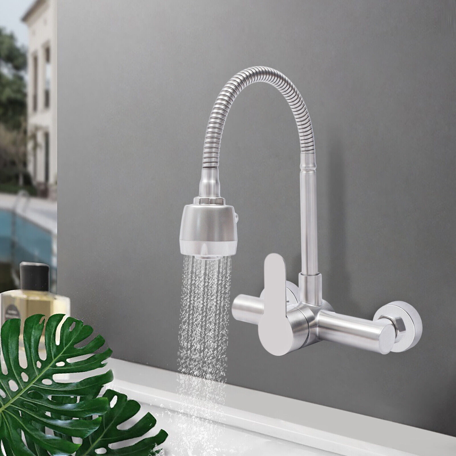 Homelody Stainless Steel Silver Kitchen Faucet - Walmart.com