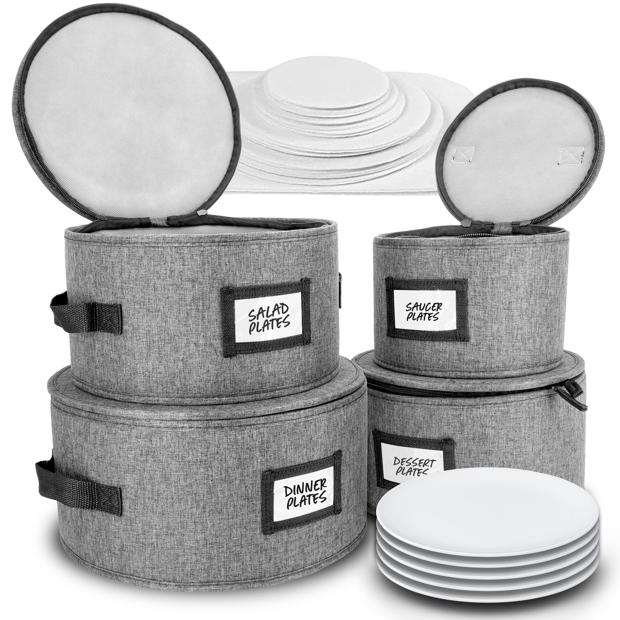 Homelux Theory China Storage Containers, Plate and Dinnerware Storage ...