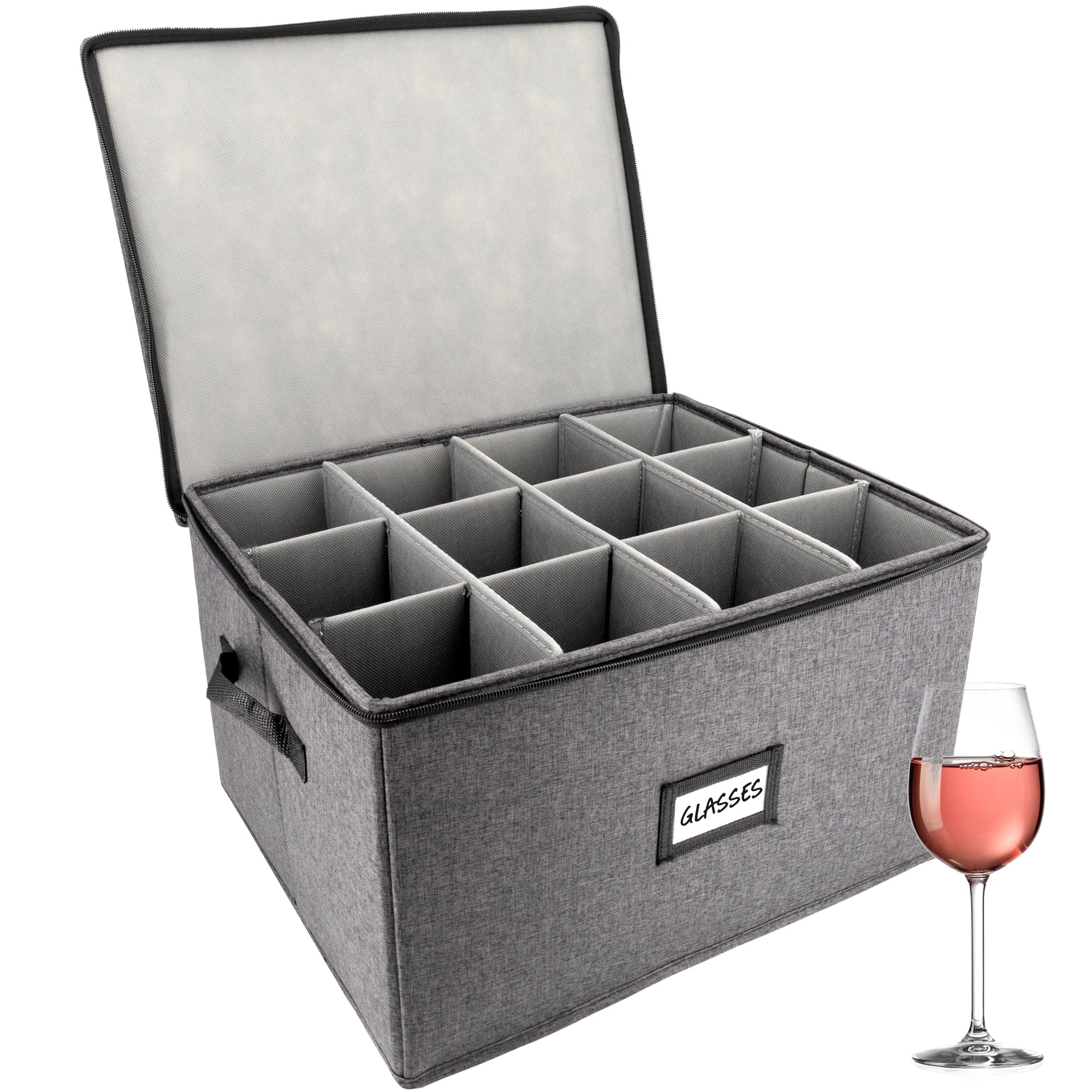 Homelux Theory China Storage Containers, Stemware Wine Glass Storage ...