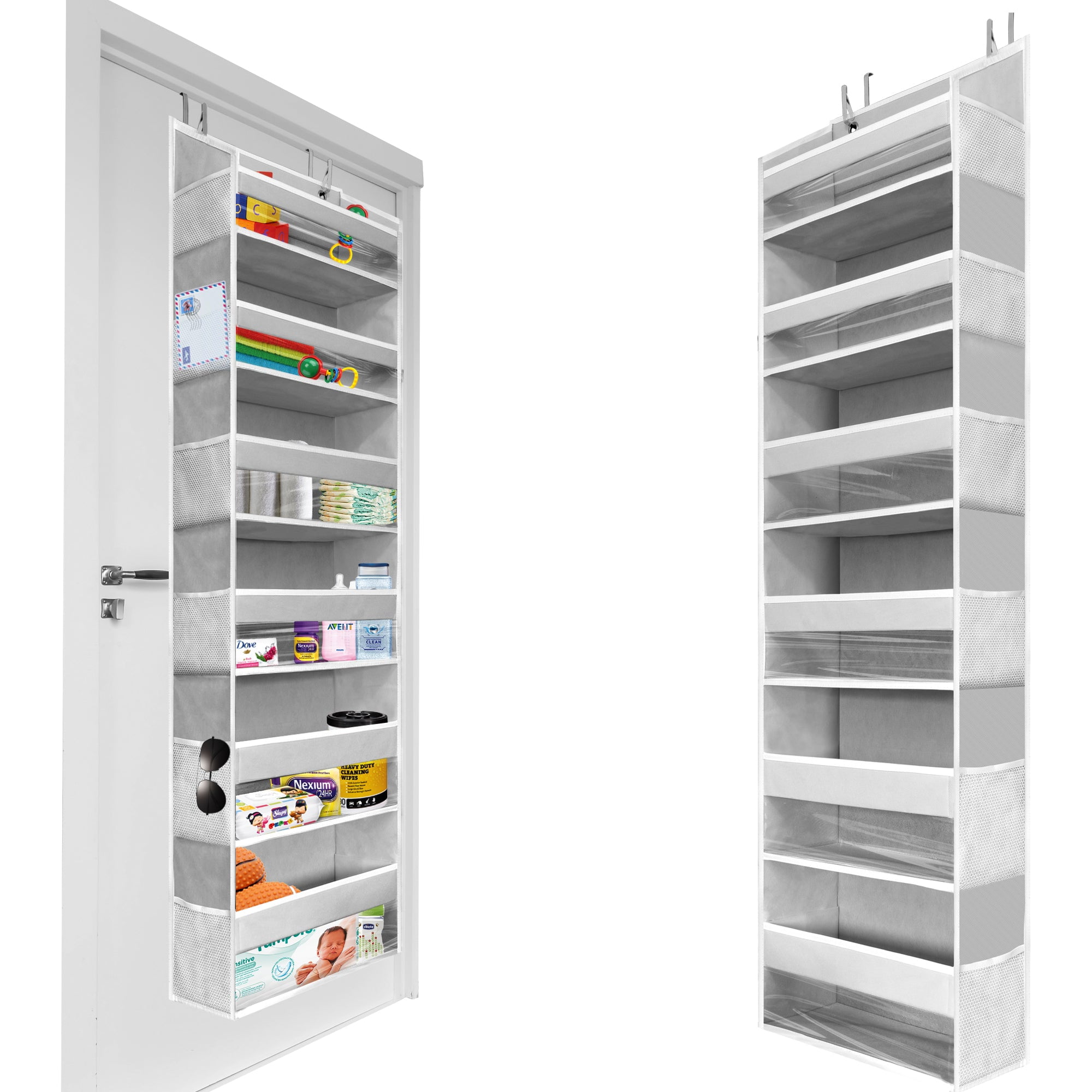 Homelux Theory Over The Door Organizer, Baby Organizer, Light Gray, 1pc ...