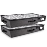 HOMELUX THEORY 2pc Low Profile Under Bed Storage Containers, Thin Under ...