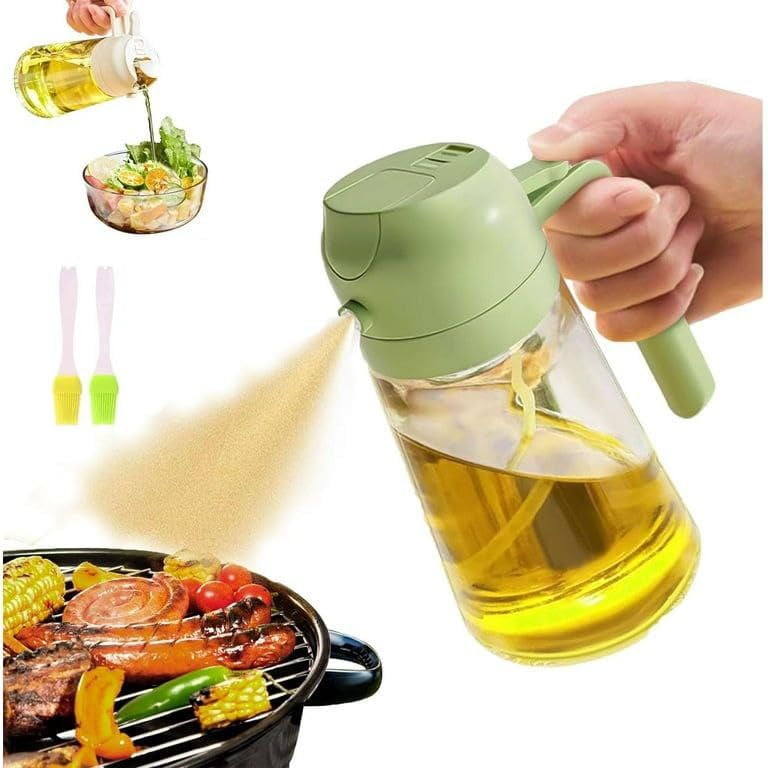 Homely Haven 2in1 Olive Oil Sprayer and Dispenser Bottle 500ml Glass ...
