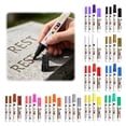HomelyJoy 4PC Stone Tablet Paint Pen Set, Red Marker for Grave ...