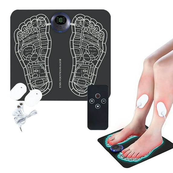 HomelyJoy Foot Muscle Stimulator EMS Foot Massager Portable Electric ...