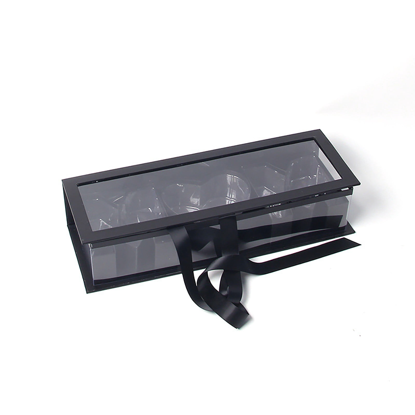 HomelyJoy Large Black Acrylic Mother Day Gift Box, 17.5 in Panoramic ...