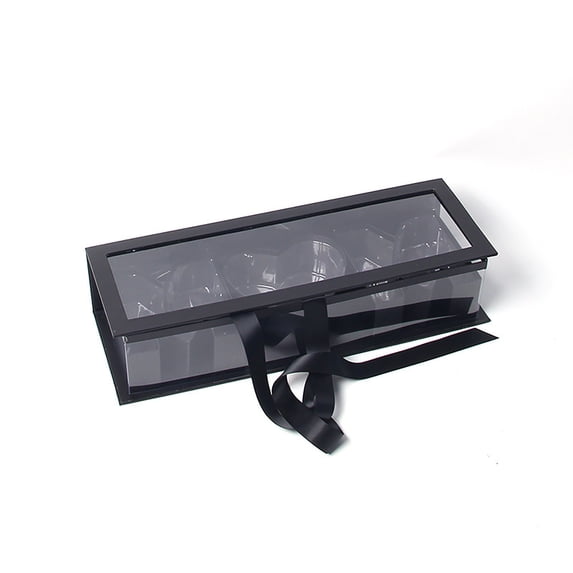 HomelyJoy Large Black Acrylic Mother Day Gift Box, 17.5 in Panoramic ...