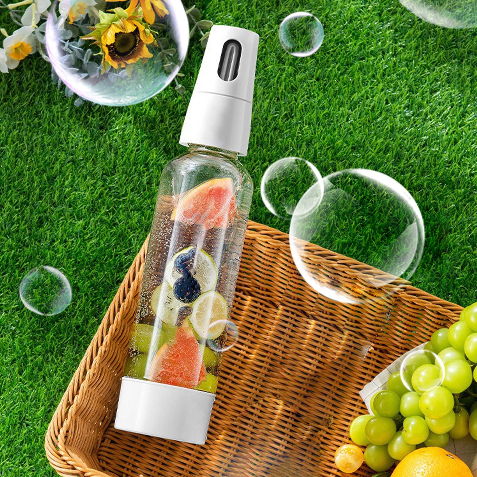 Homemade Carbonated Water Machine 1000ML, Portable Seltzer Maker with ...