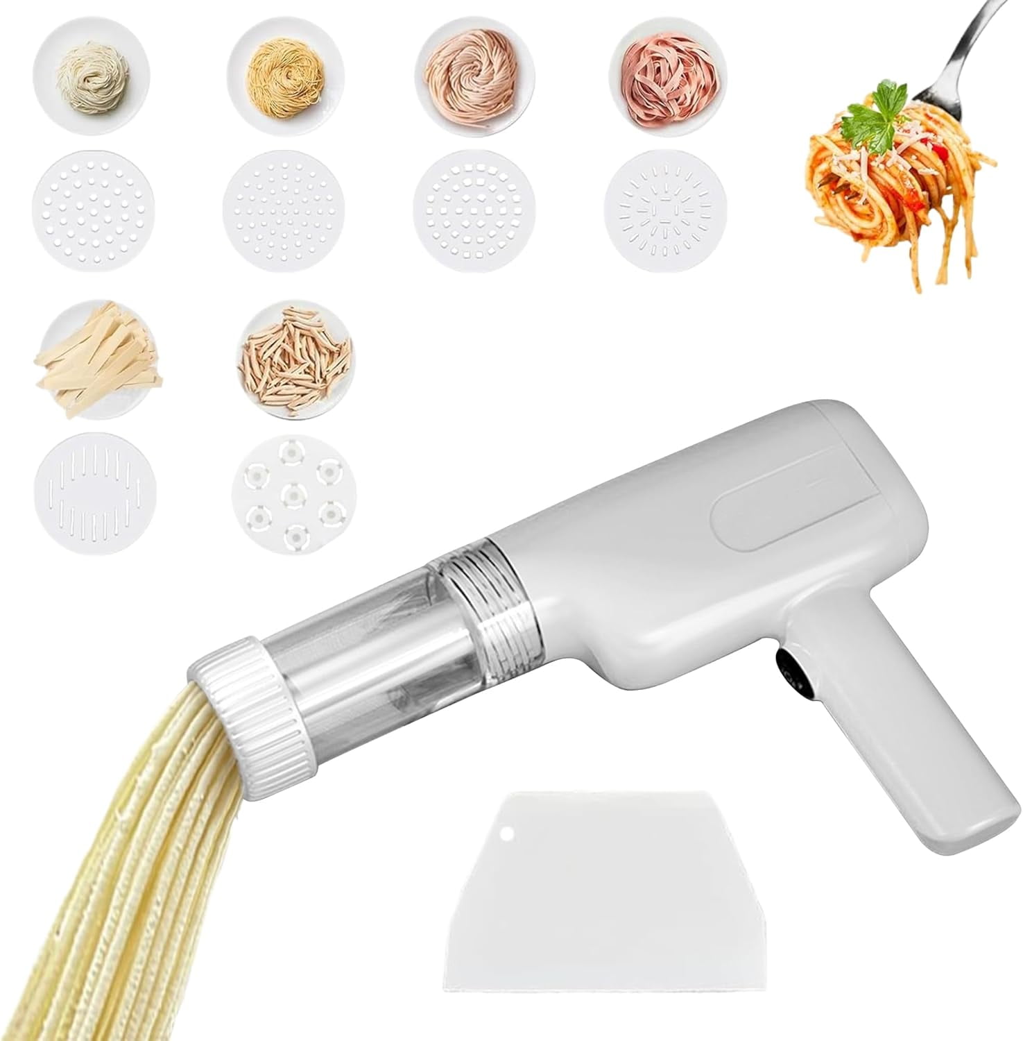 Homemade Handheld Electric Pasta Maker: 6-in-1 Homemade Pasta Machine ...