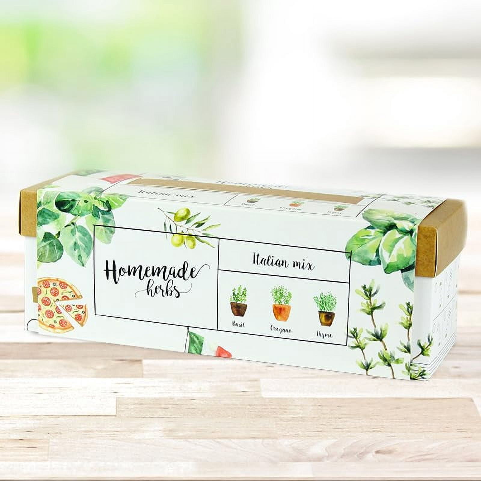 Homemade Herb Kit - 3-in-1 Italian Mix - Indoor Garden Planter - Grow ...