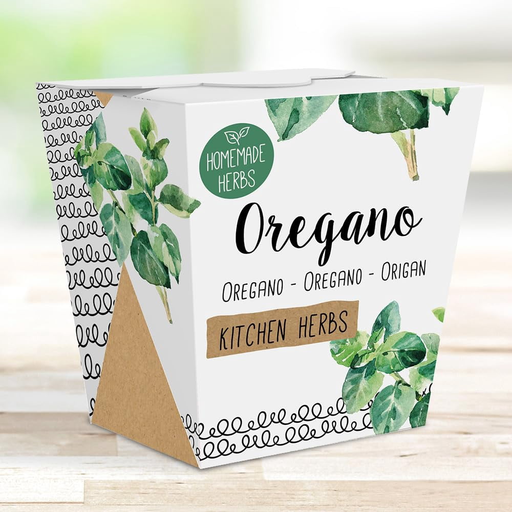 Homemade Herb Kit – All-in-One Kitchen Oregano – Indoor Garden Planter ...
