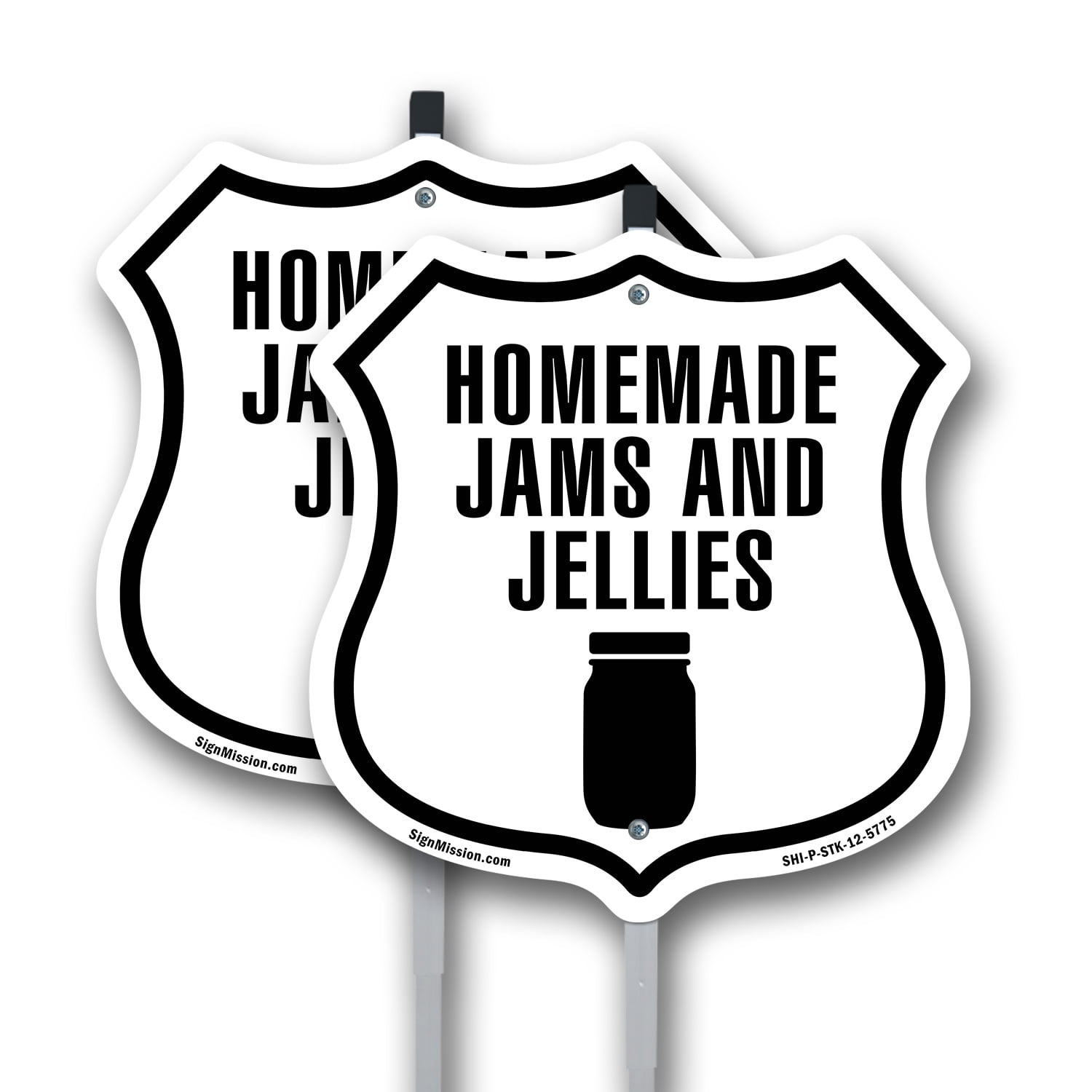 Homemade Jams And Jellies (2 Pack) 12 inch X 12 inch Shield Shaped ...