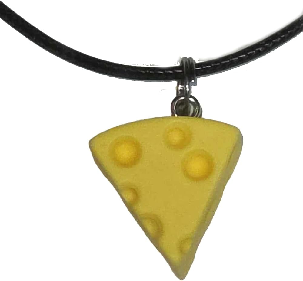 Homemade Resin Realistic Cheese Wedge Pendant Necklace[z555] - Walmart.com