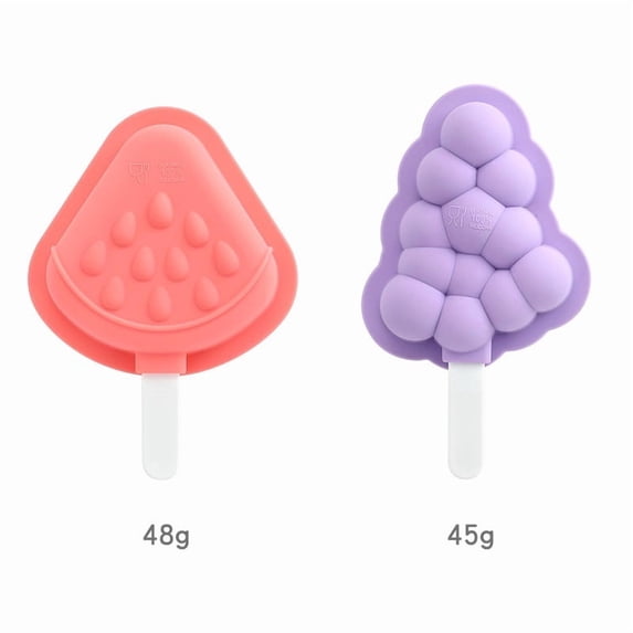 Homemade Silicone Ice Cream Mold Set - Fun Cartoon Shapes with Lids for ...