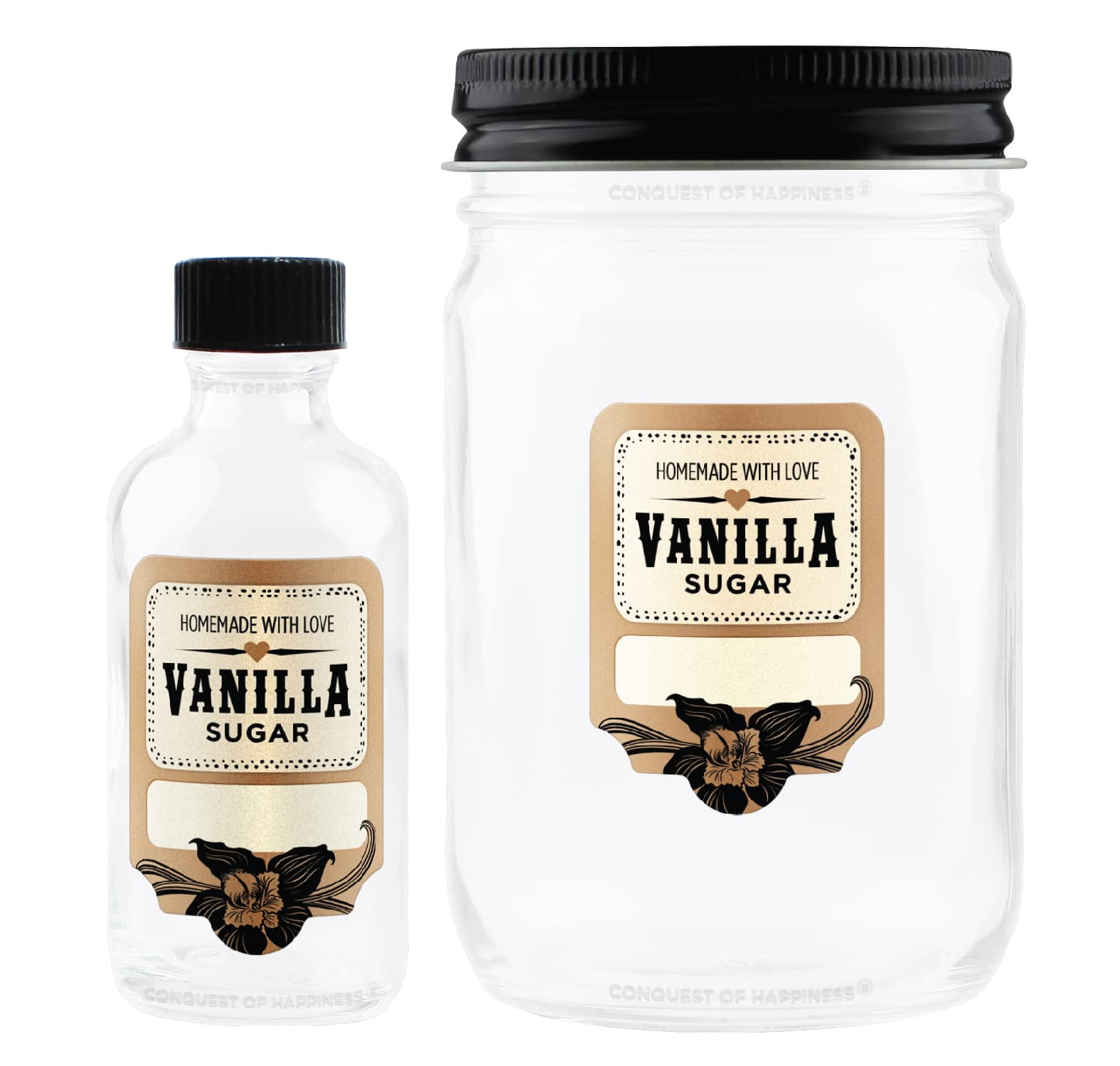 Homemade Vanilla Sugar Label for 2 oz Bottles* and Larger - Write-In ...