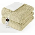 Homemate Electric Heated Blanket Twin - 62"x84" Heating Bed Blankets ...