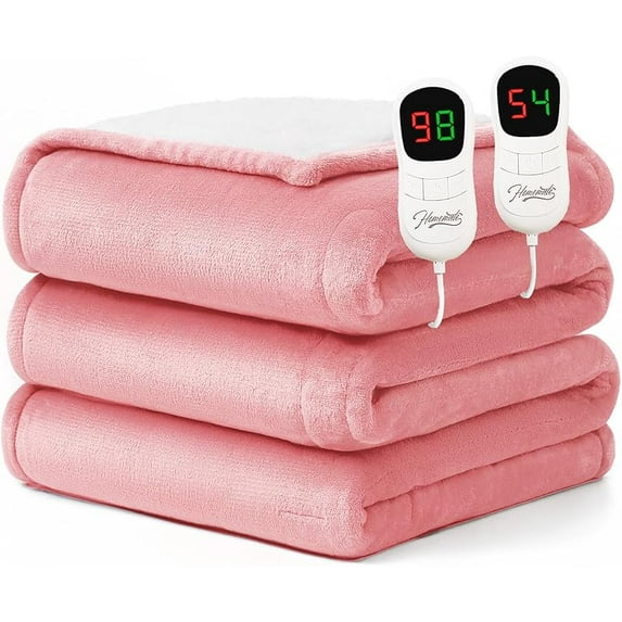 Homemate Heated Blanket Electric Throw - 50"x60" Heating Blanket Throw ...