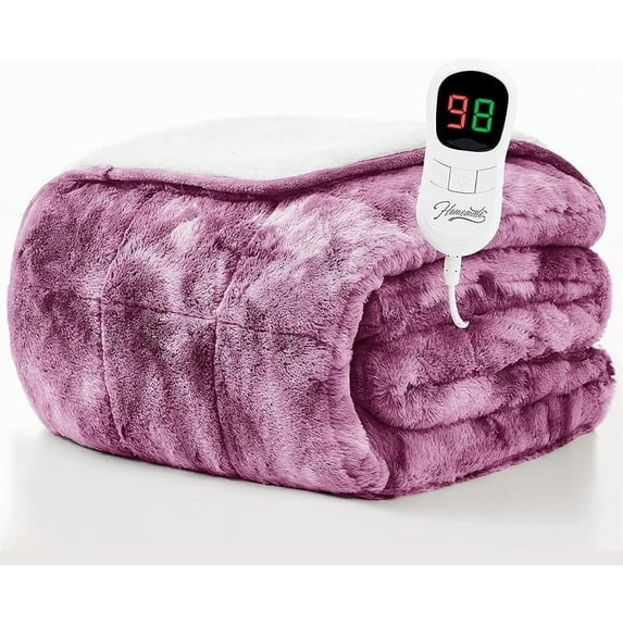 Homemate Heated Blanket Electric Throw - 50"x60" Heating Blanket Throw ...