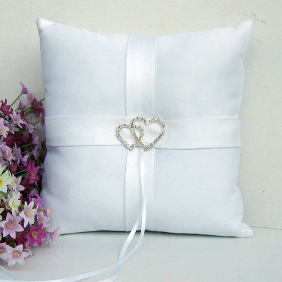 Elegant Ring Bearer Pillows for Weddings in White and Ivory Styles
