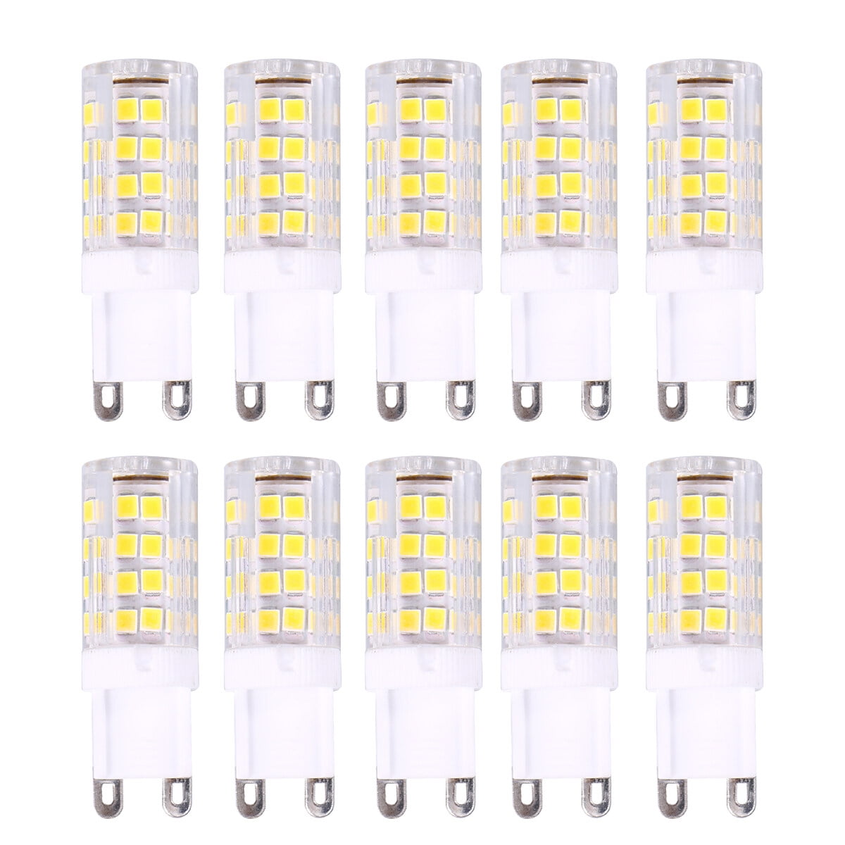 Homemaxs 10psc Dimable G9 LED Bulb Warm White Light 360 Degree Beam ...