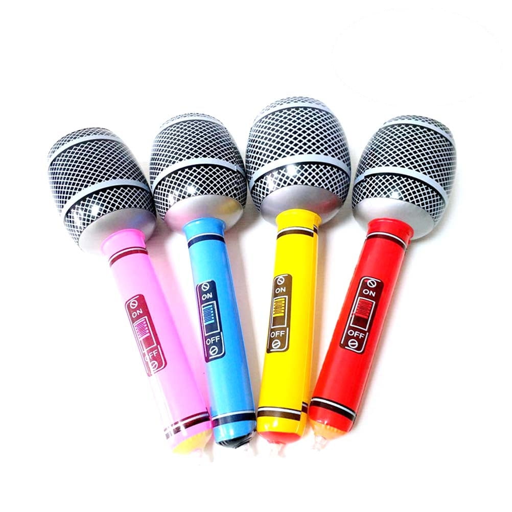 Homemaxs 12Pcs Inflatable Microphone for Swimmig Pool Beach Parties ...