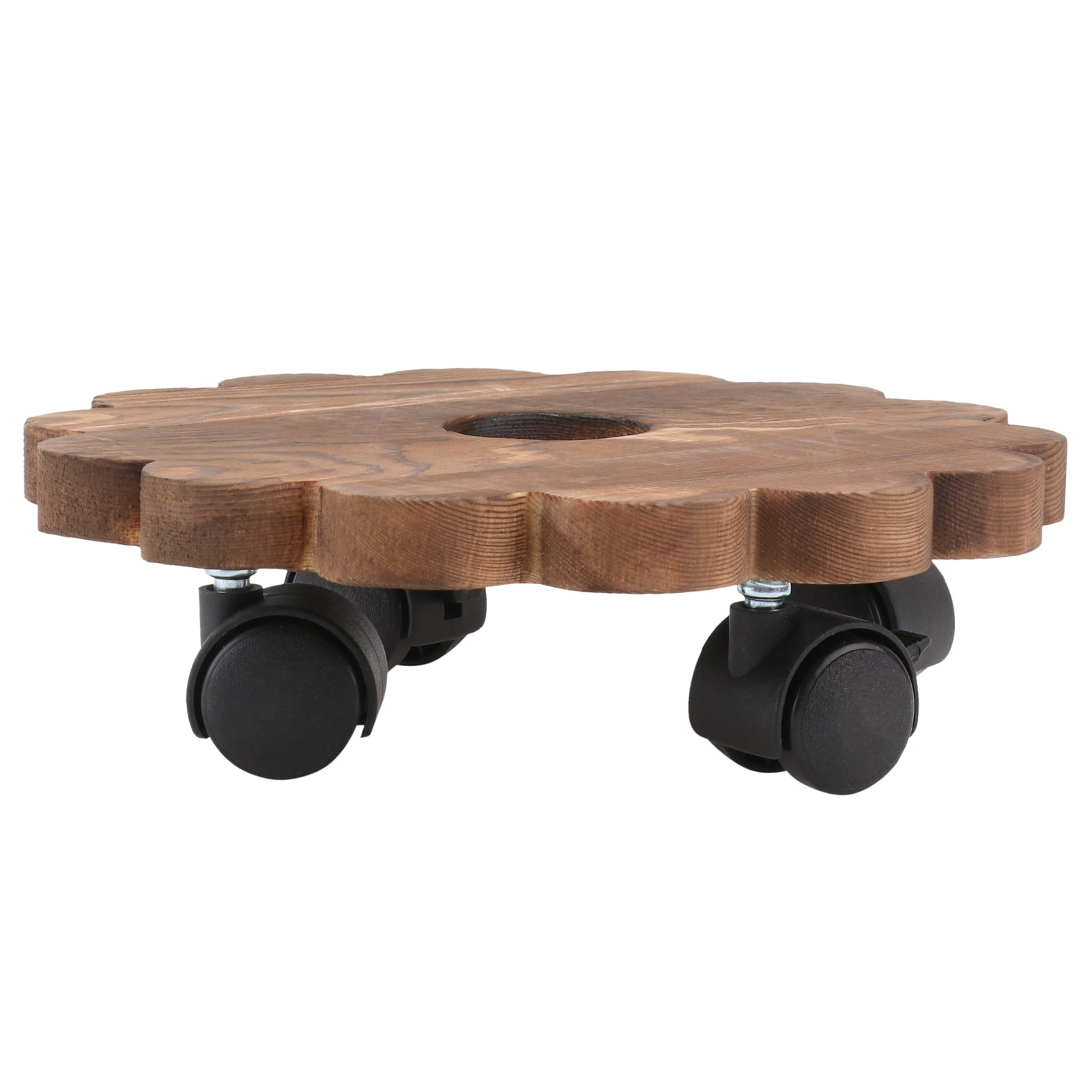 RENACLIPY 1Pc Wooden Flowerpot Stand Movable Tray for Large Planters ...