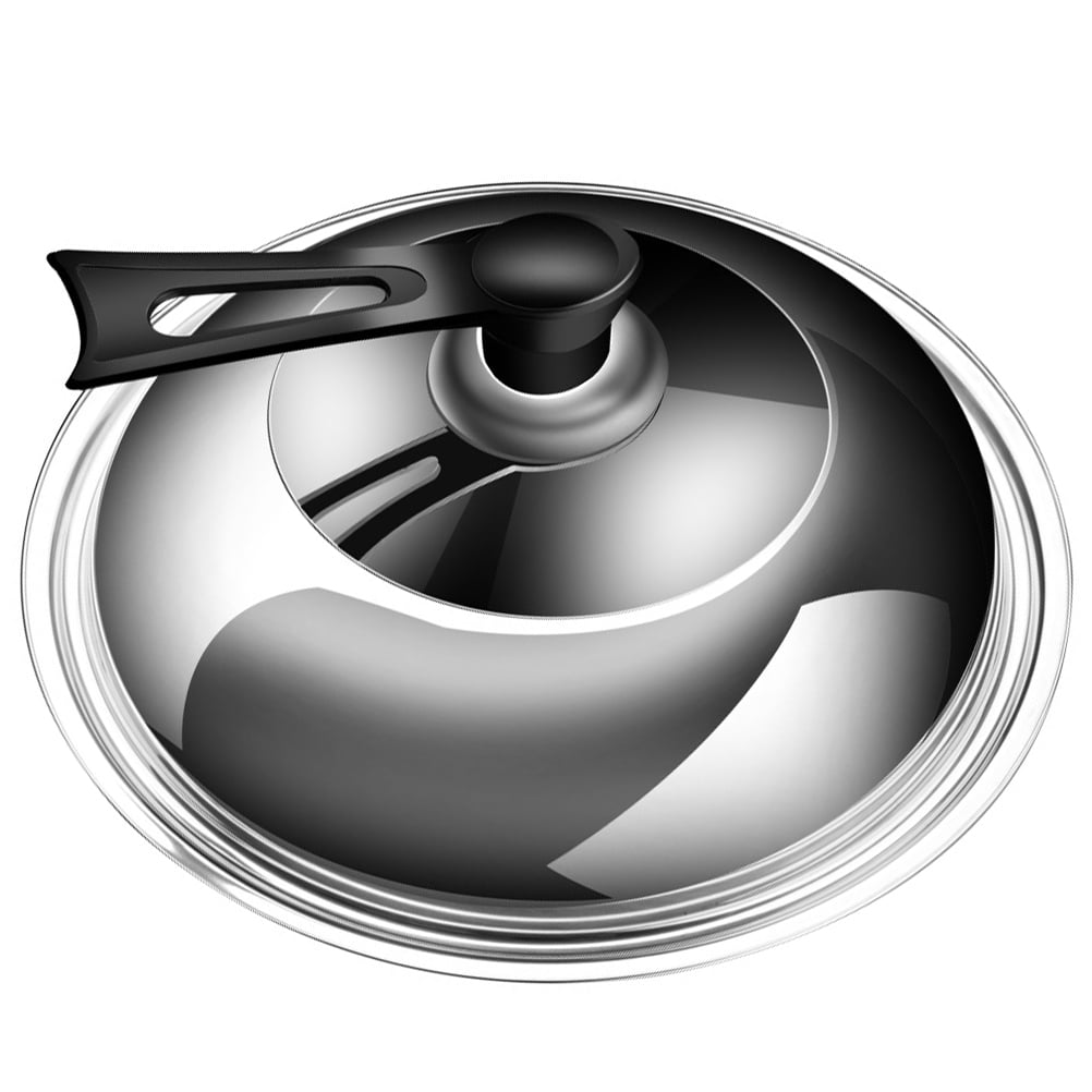 1pc Stainless Steel Pot Cover Household Visible Pan Lid Wok Cover with ...