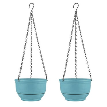SPRING PARK Wall and Railing Hanging Planters , Plastic Pots, Indoor ...