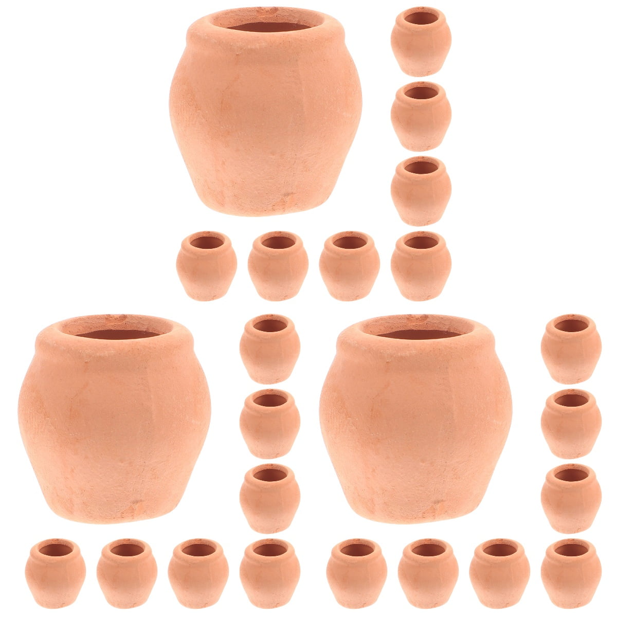 Homemaxs 24 pcs Mini Clay Planter Pots Small Ceramic Succulents Planter ...