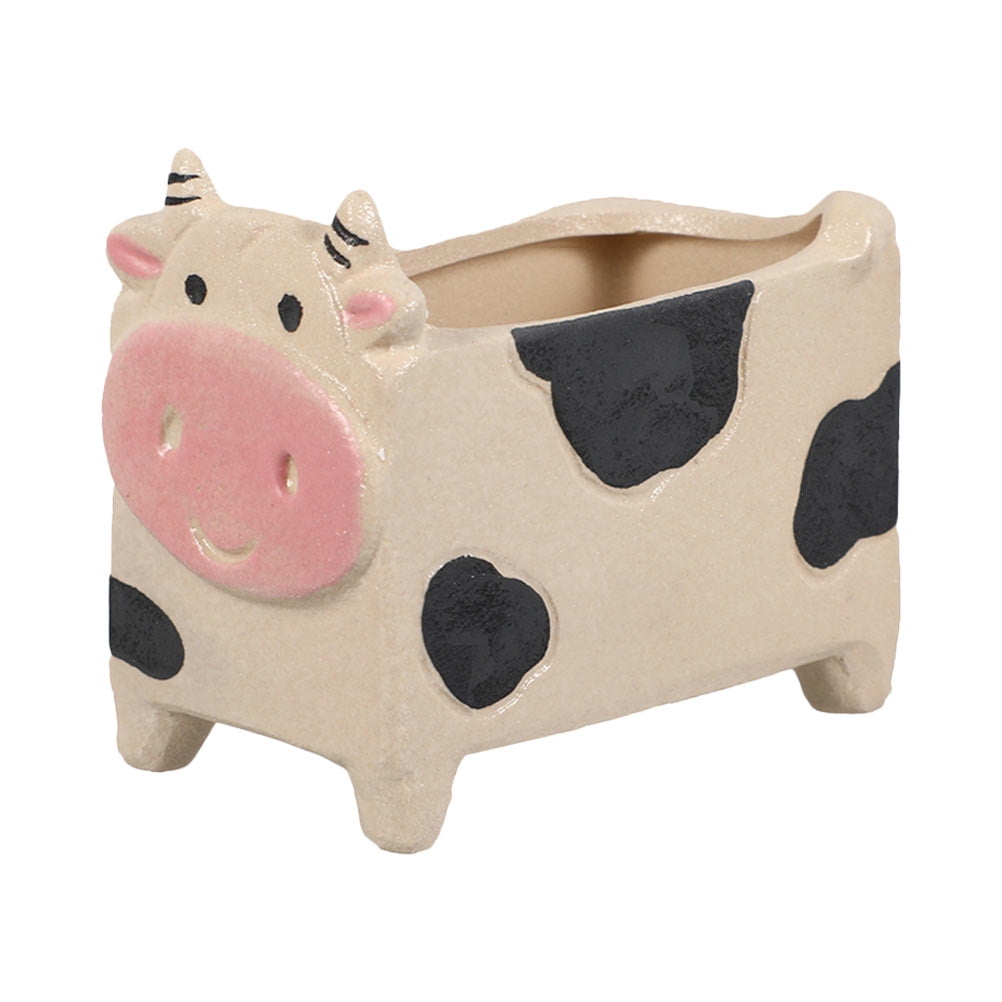 Greenadscape Cow Pot Planter Home Decoration 2Pcs 4.32X3.93X2.55in ...