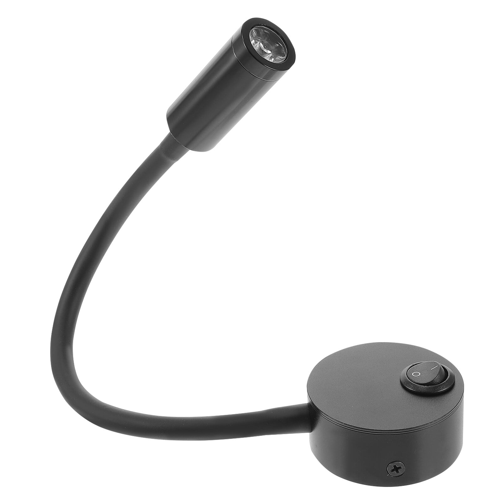 Homemaxs 3W Flexible LED Gooseneck Bedside Reading Light Plug in Wall ...