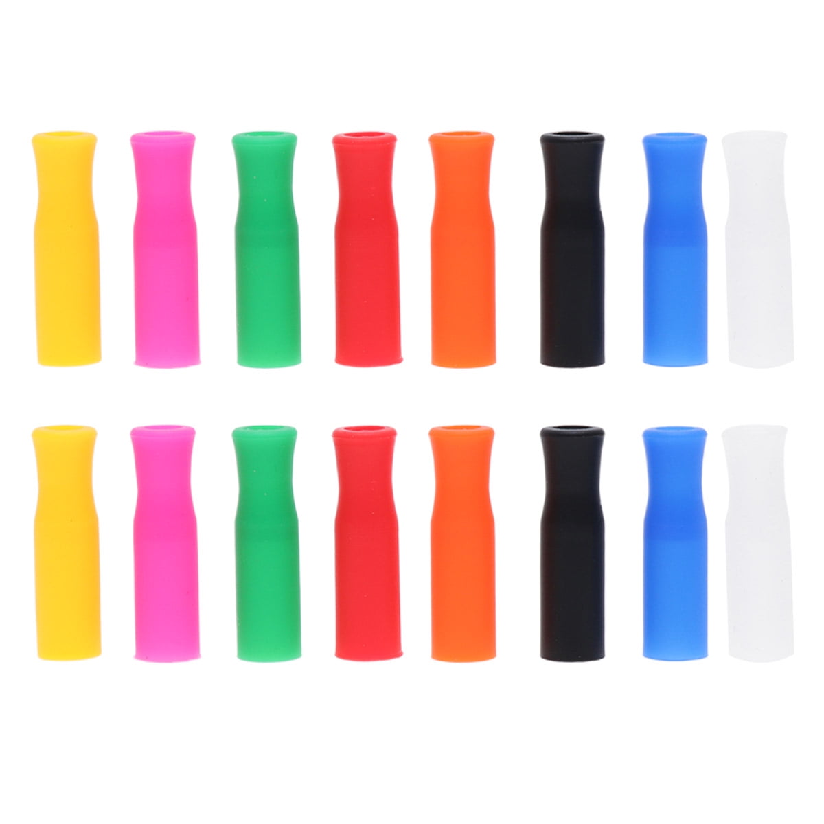 Homemaxs 50pcs Silicone Straw Cover, Reusable, Eco-friendly ...