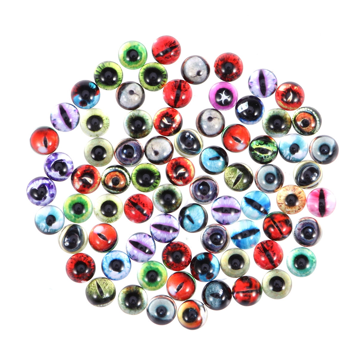 Homemaxs Glasscrafts Mosaic Beads Flat Cabochons Marbles Jewelry Craft ...