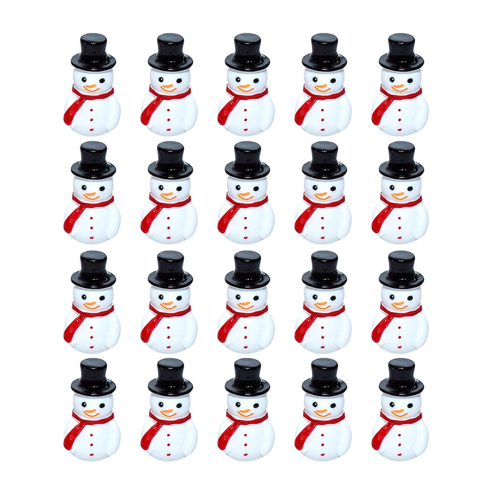 Homemaxs Snowman Mini Christmas Figurines Figurine Miniature Xmas Party ...