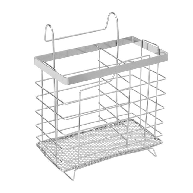 Stainless Steel Rectangular Hanging Utensil Drying Rack Chopsticks ...