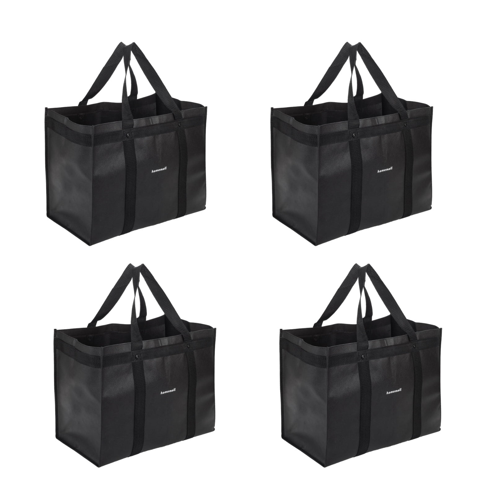 Homemell Heavy Duty Reusable Grocery Bags, Extra Large Collapsible Tote ...