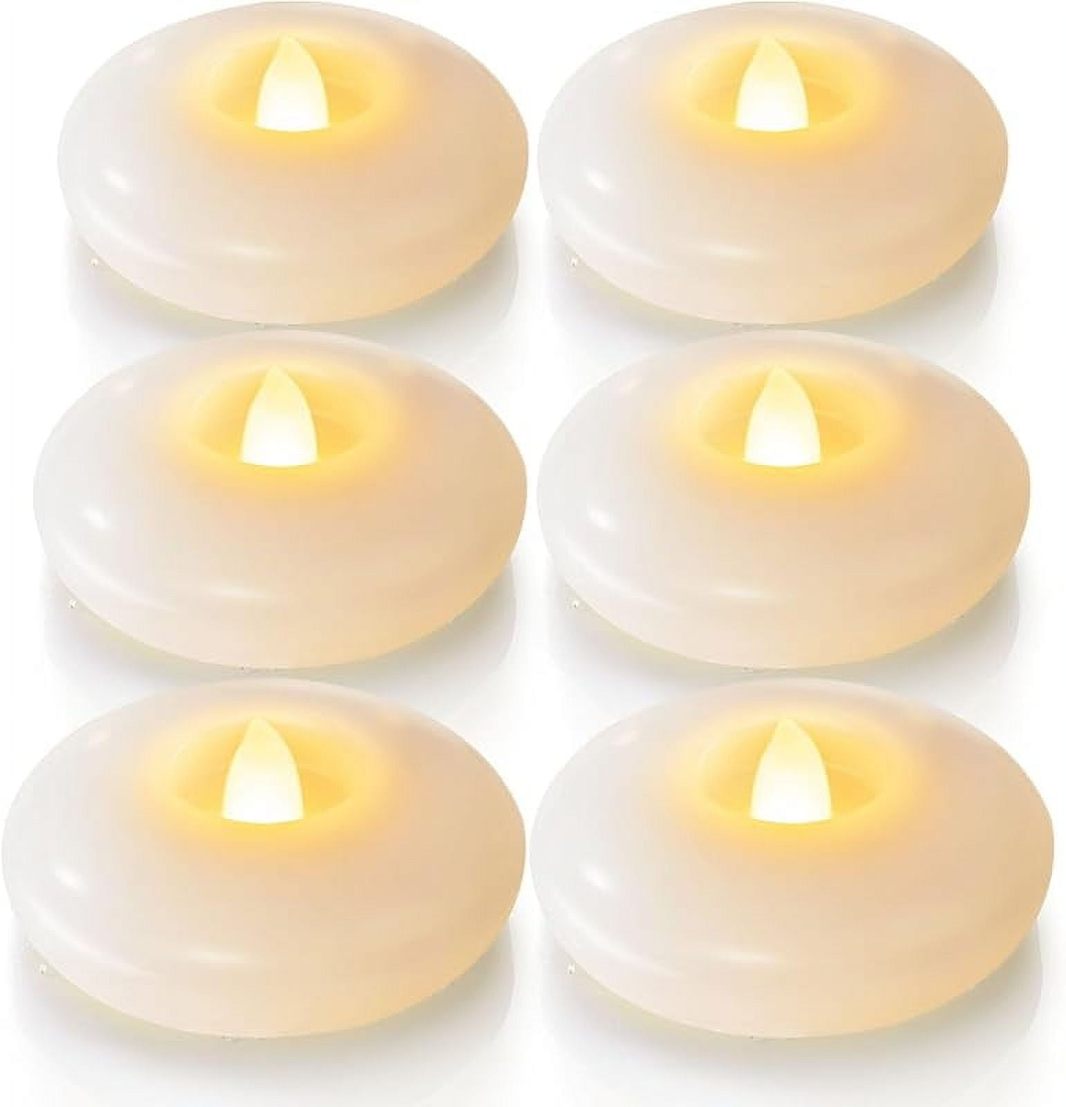 Homemory 24 Pack 3” Flameless Led Floating Candles, 200 Hour White ...