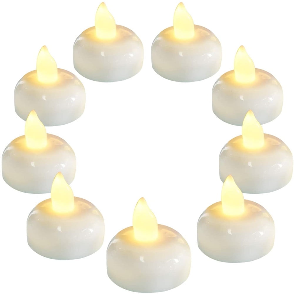 Homemory 24 PCS LED Floating Candles, Waterproof, Battery Operated ...