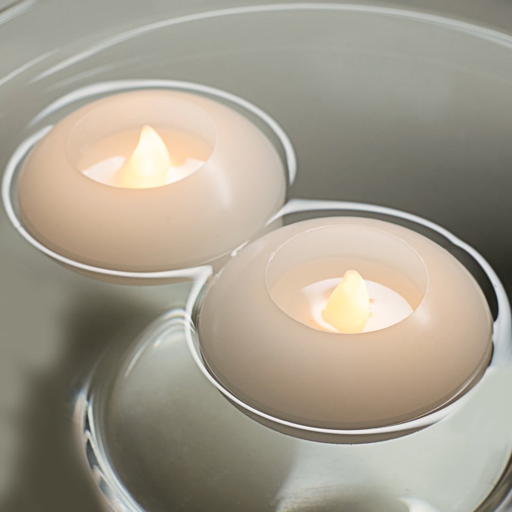 Homemory 3'' Flameless Floating Candles, Set of 12 - Ideal for Weddings ...