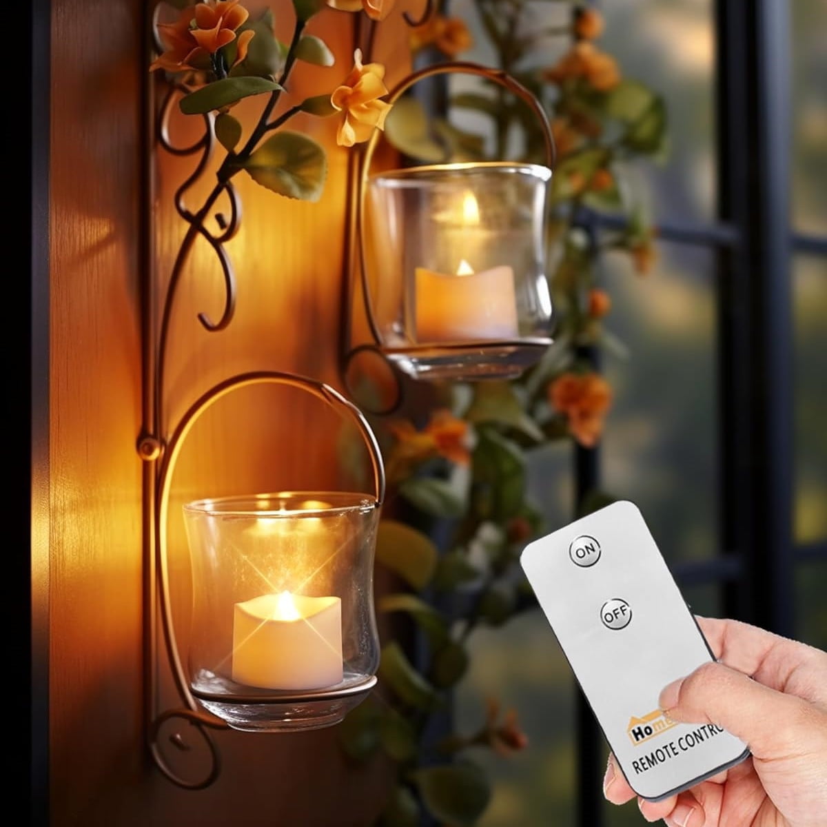 Homemory LED Tea Lights, Battery Operated, Remote Control, Flickering ...