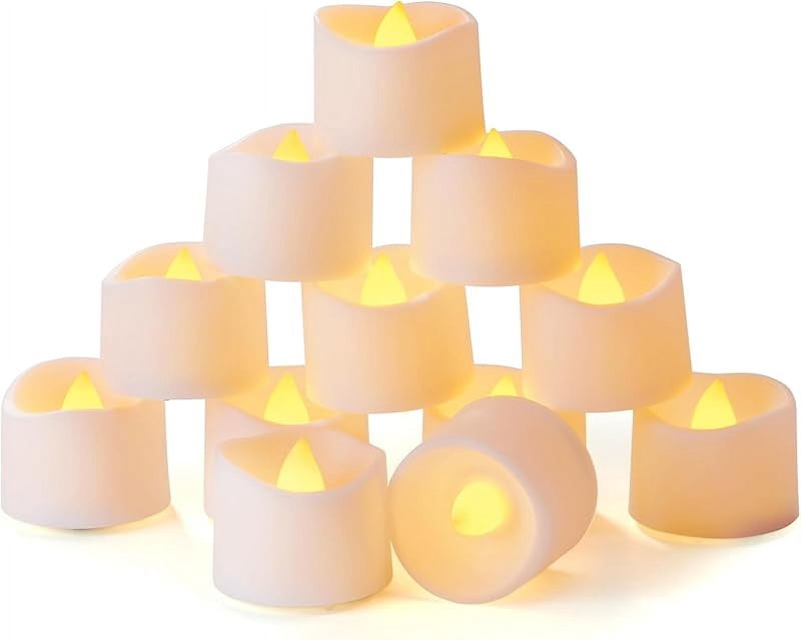 Homemory Timer Tea Lights Candles Battery Operated, 6H Timer Built-in ...