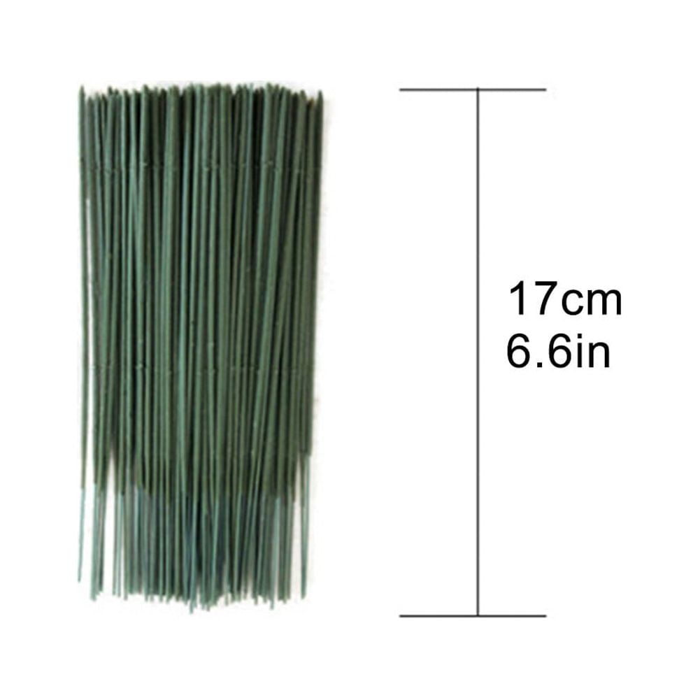 Homena 100pcs Plastic Floral Stem, Artificial Flower Rod, for The ...