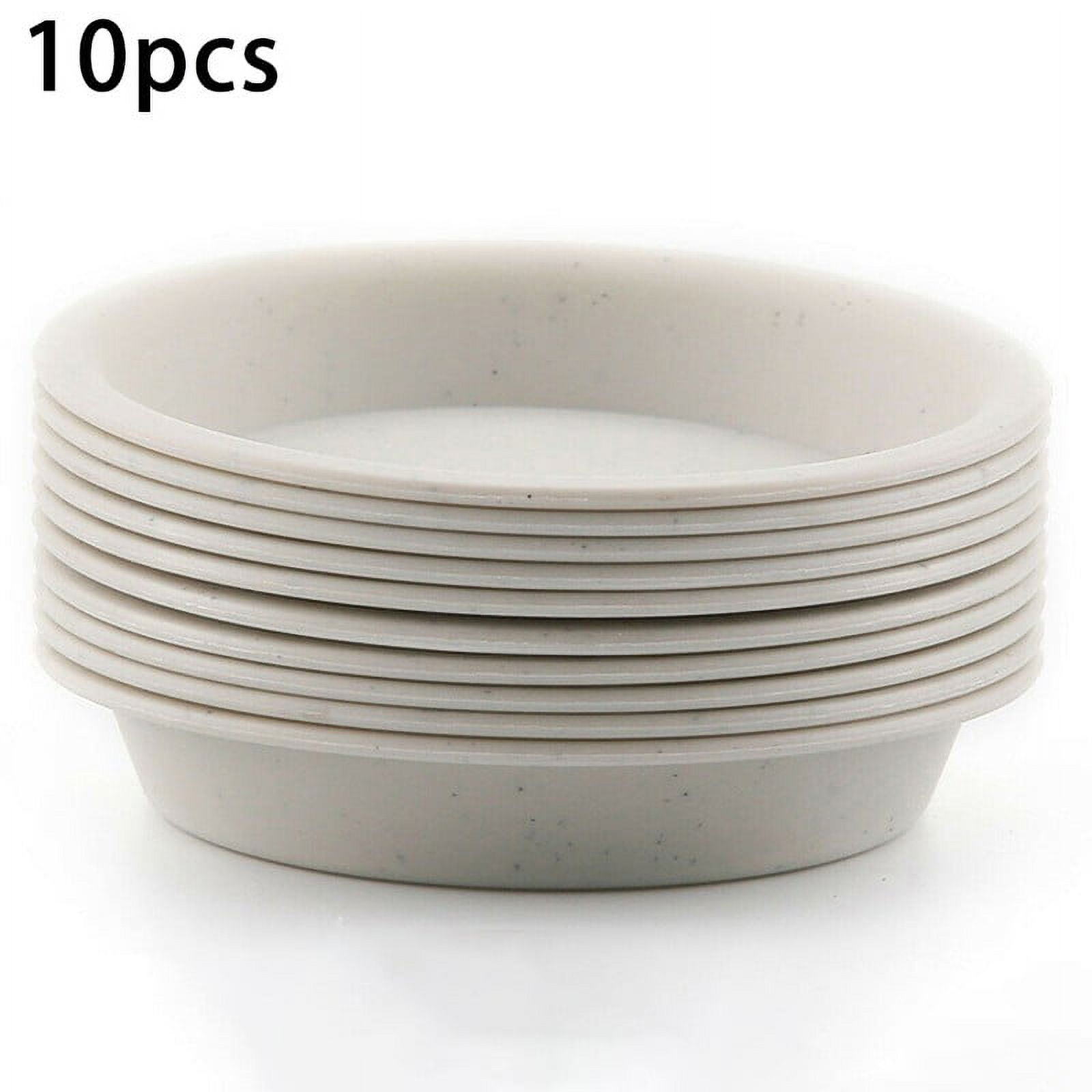 Homena 10pcs Round Saucer Trays for Flower Pots Easy to Clean and ...