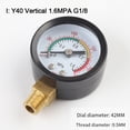 Homena 1pc Y40 Y50 0-180PSI Water Liquids Meter Pressure Gauge 0-180PSI ...