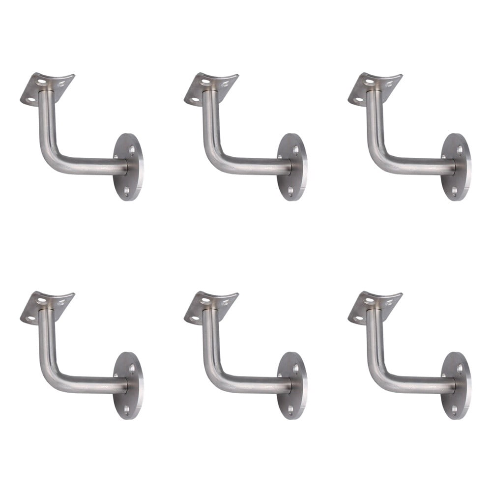 Homena 1pcs 60X80MM Silver Stainless Steel Handrail Bracket Wall ...