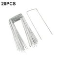 Homena 20 Pcs Galvanised Metal Ground U Tent Pegs Gazebo Camping ...