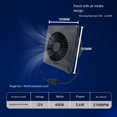 Homena 4/6/8-inch 12V Solar Panel With Range Hood, Suitable For Window ...